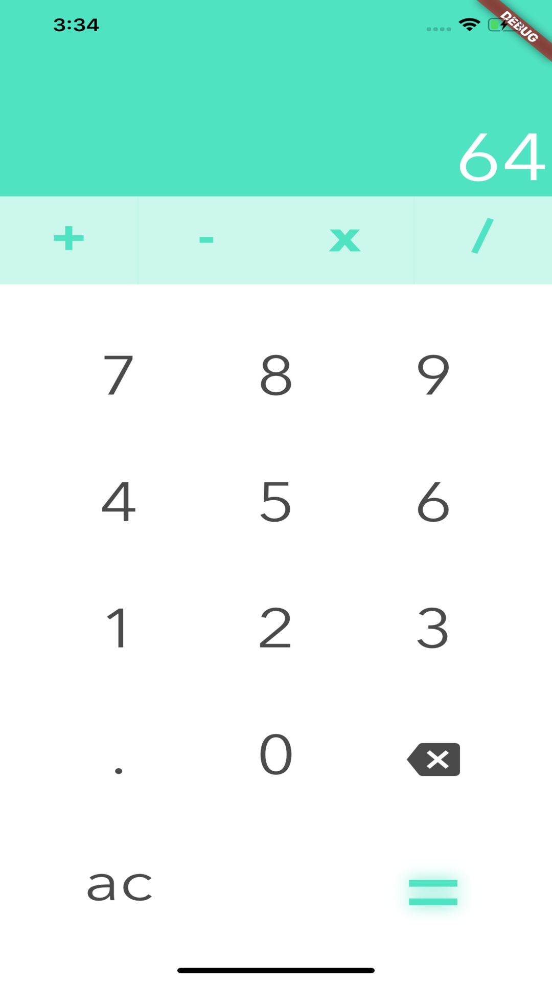 Flutter Calculator